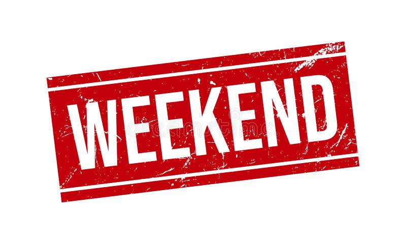 Weekend Rubber Stamp. Weekend Grunge Stamp Seal Vector Illustration ...