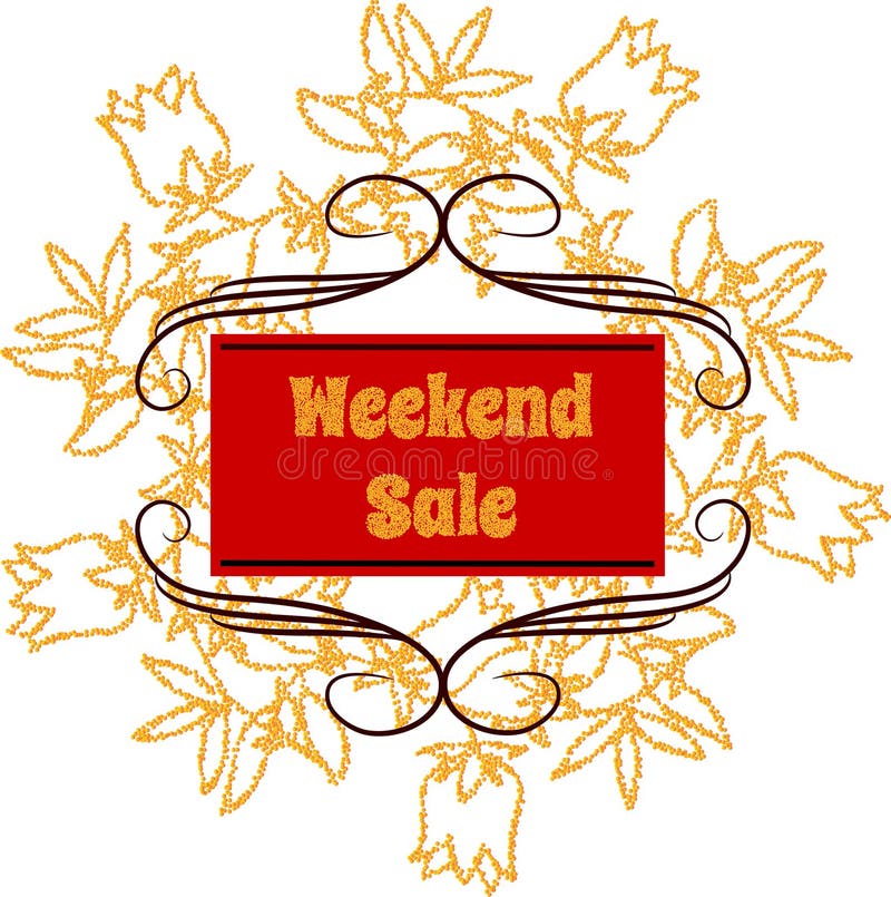 Weekend sale banner stock vector. Illustration of vector - 77138835