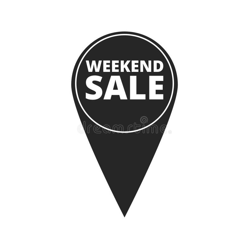 Weekend Sale Sign stock vector. Illustration of sign - 173465827