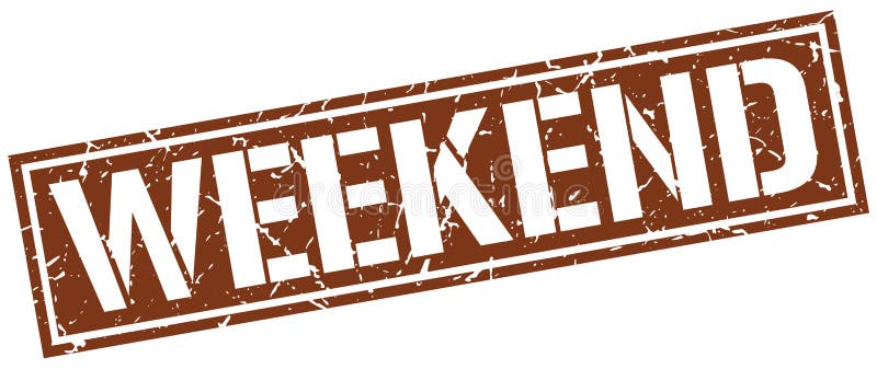 Weekend stamp stock vector. Illustration of square, isolated - 120117469