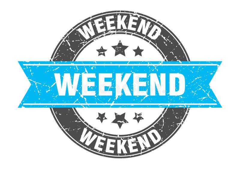 Weekend stamp stock vector. Illustration of white, badge - 162726898