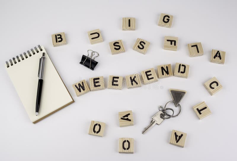 Have a Nice Weekend. Black and White Background Stock Photo - Image of ...