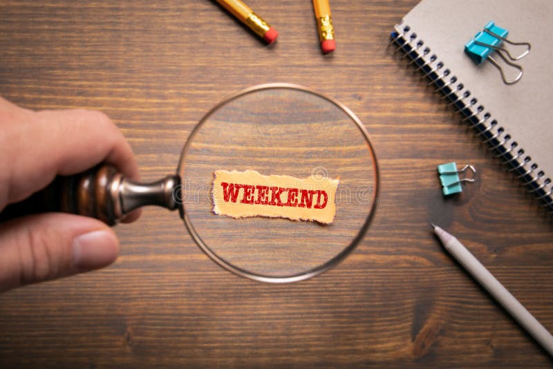 Weekend Working Days Traffic Sign Stock Image - Image of lifestyle ...