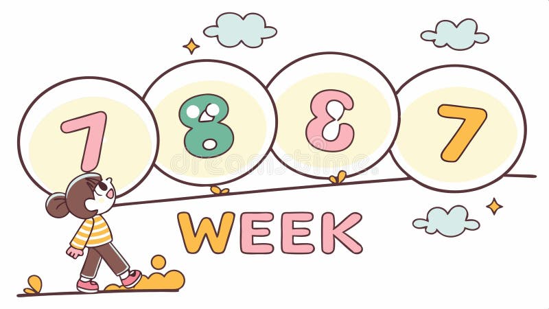 Weekly Calendar with Mandalas. Hand Draw Ethnic Elements Stock Vector ...