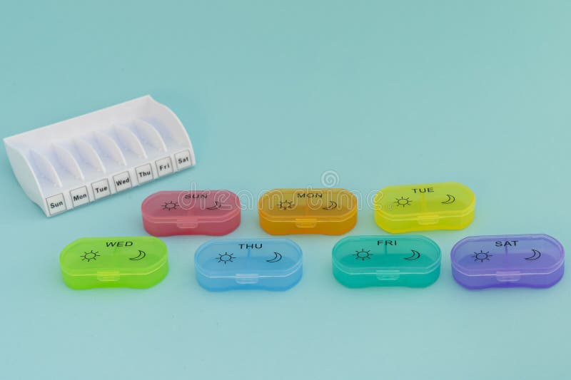 Weekly 7 Days Portable Pill Tablet Medicine Storage Organizer Box Stock ...