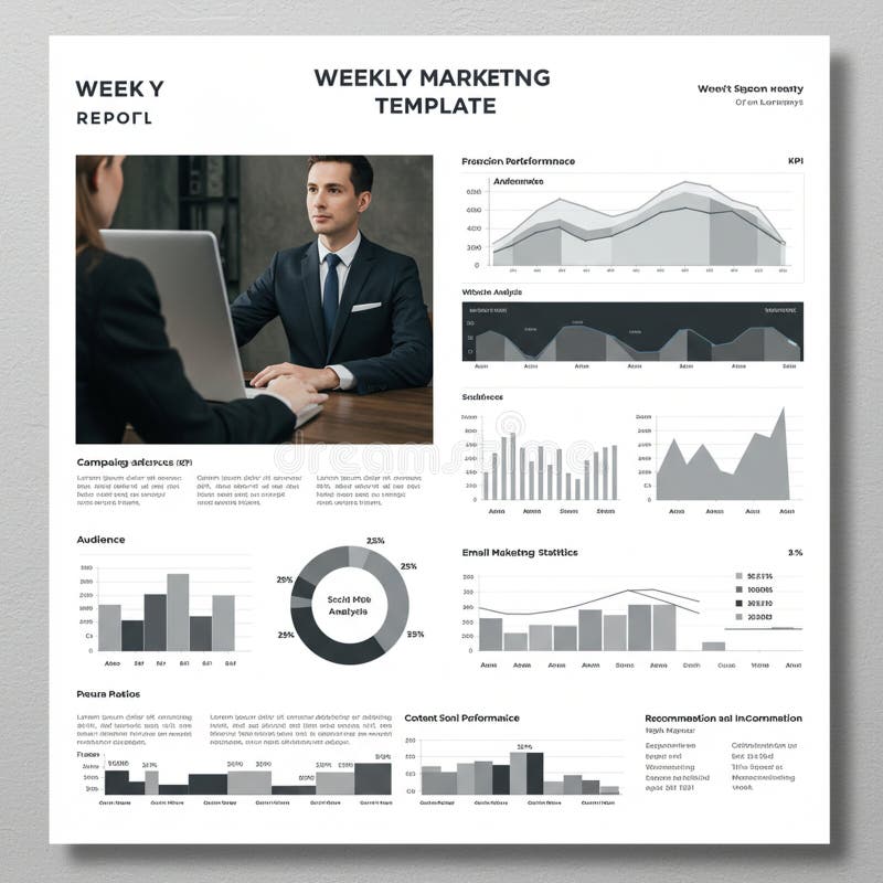 Marketing Report Template Stock Illustrations – 203,931 Marketing ...