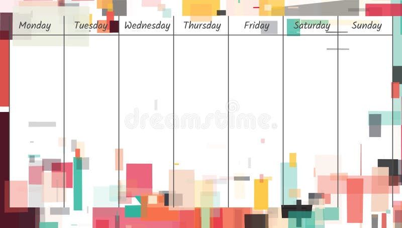 Weekly Memo Background Illustration Stock Vector - Illustration of ...