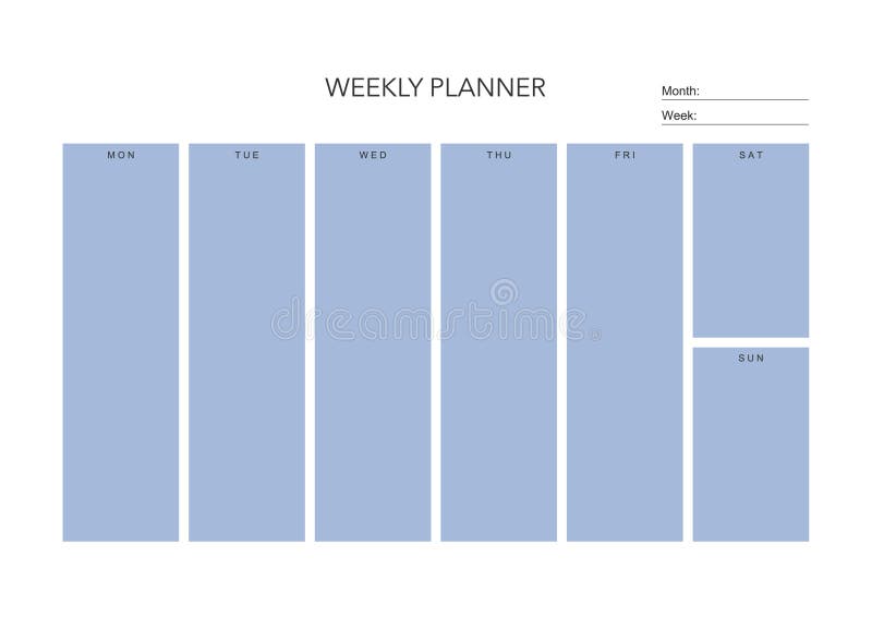 Calendar for 2024 Week Starts Monday. Simple Vector Graphic Stock ...