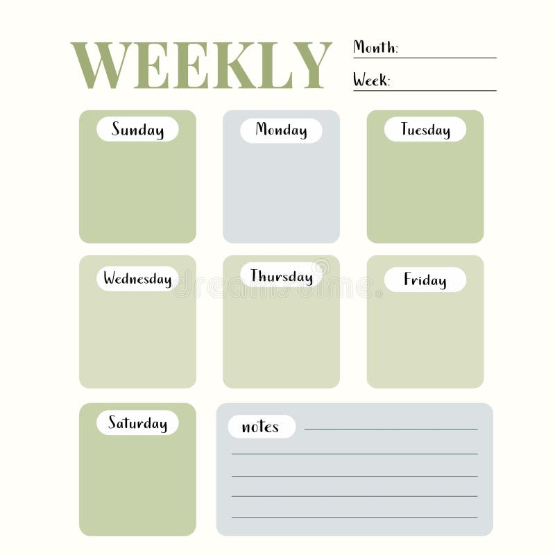 Weekly Planner Png Jpeg Month Week Sunday Monday Tuesday Wednesday ...