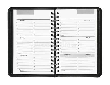Weekly Planner stock image. Image of organizer, space - 7029659