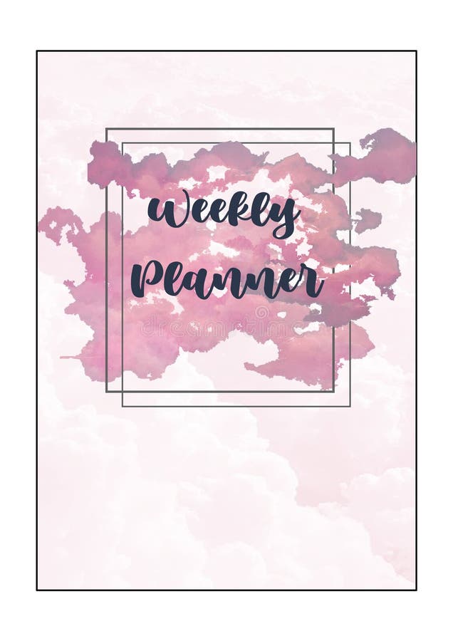 Weekly Planner for Binder Set Your Plan Stock Illustration ...