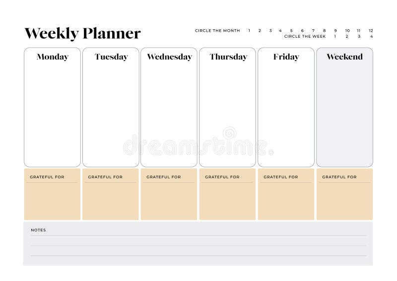 Weekly Planner, Weekly Organizer, Printable Weekly Kit, Digital Planner ...