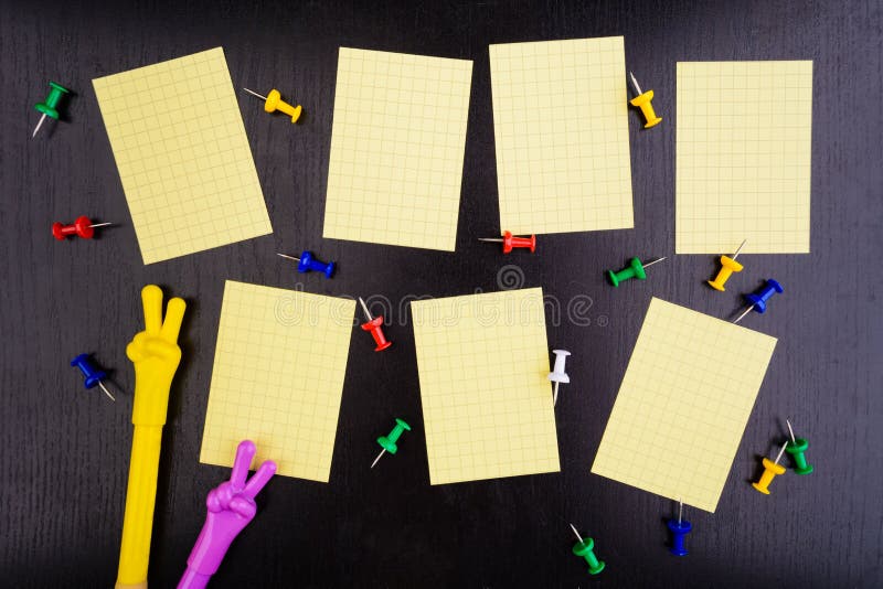 Weekly Schedule with Pins and Two Pens Stock Image - Image of equipment ...