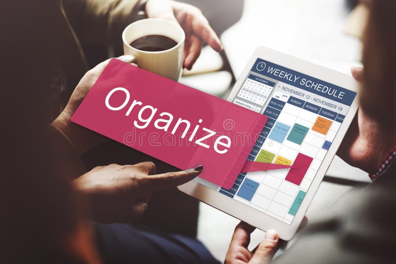 Weekly Schedule Reminder Activities Planner Concept Stock Photo - Image ...