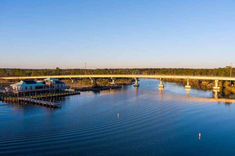 Weeks Bay, Alabama stock image. Image of dock, gulf - 267605645