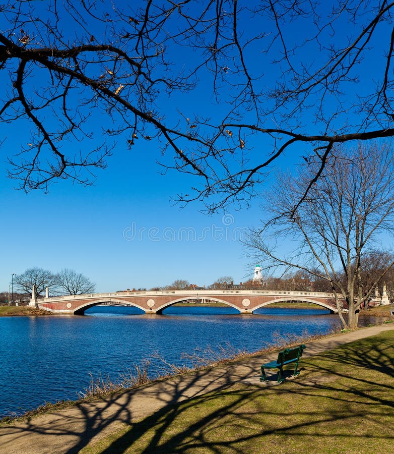 Weeks Memorial Footbridge stock image. Image of bridge - 23993309