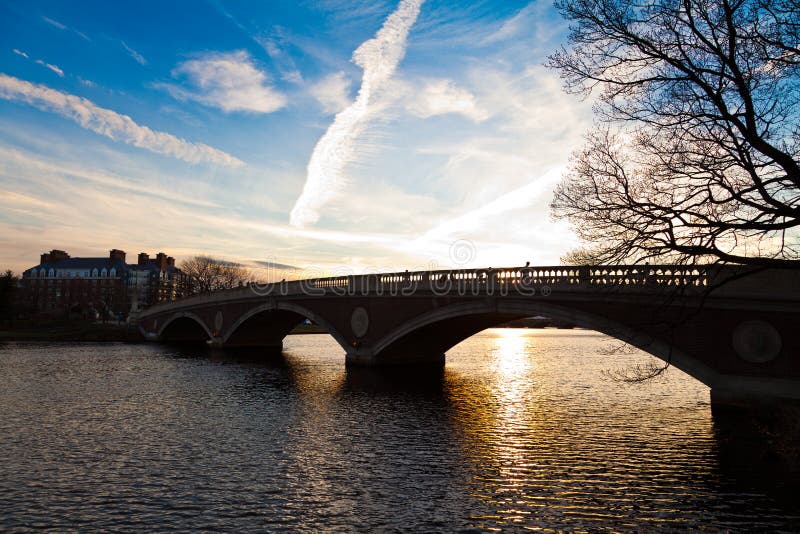 Weeks Memorial Footbridge stock photo. Image of modern - 24136656