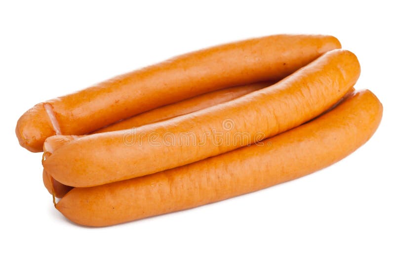 Weense worstjes op wit stock foto. Image of traditioneel - 40558492