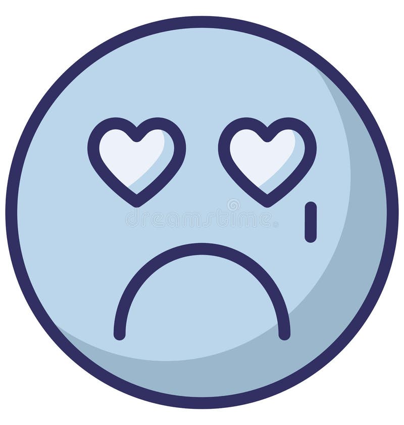 Weeping, Crying Vector Isolated Icon Which Can Easily Modify or Edit ...