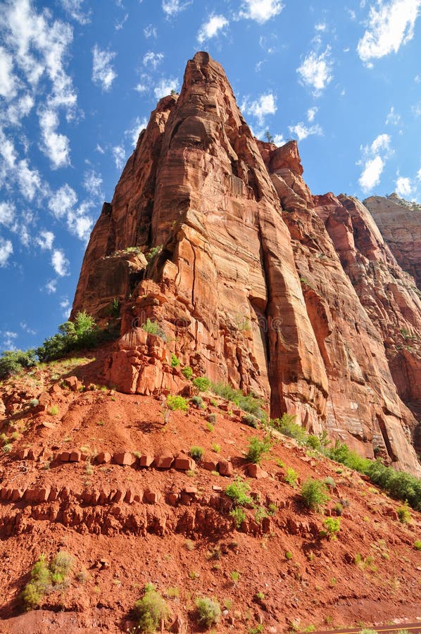 Weeping Rock Trail a stock image. Image of stone, national - 94212603