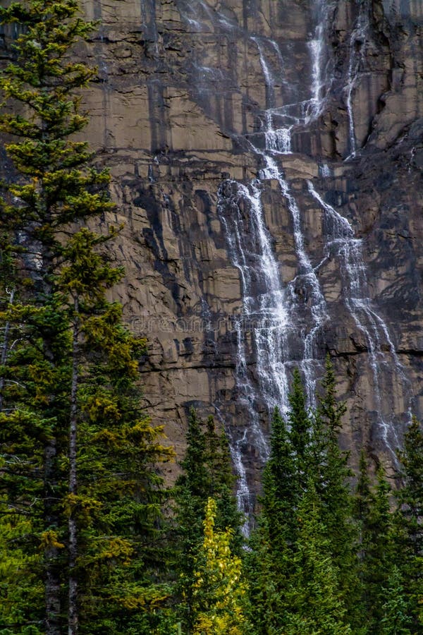 Weeping Wall, Banff National Park, Alberta, Canada Stock Image - Image ...