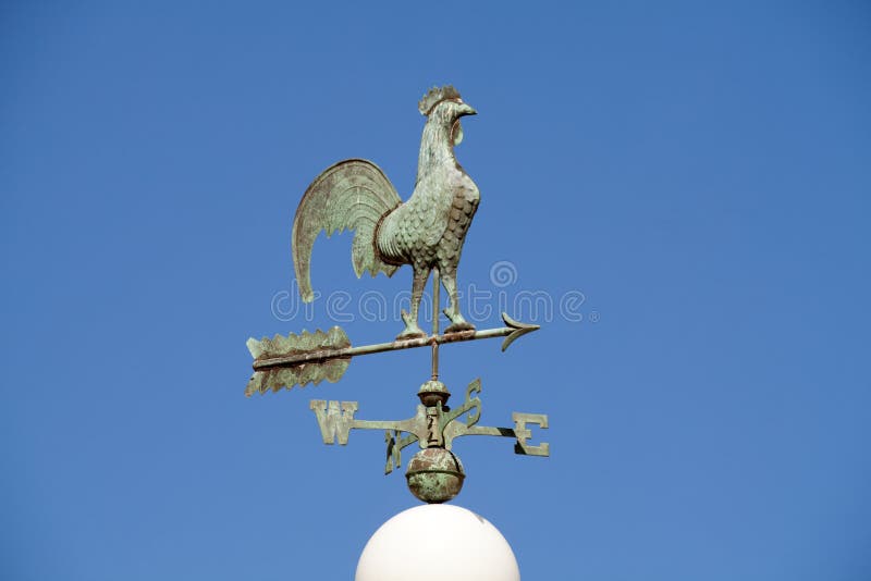 Weerhaan stock foto. Image of oost, wethercoop, blauw - 11094064