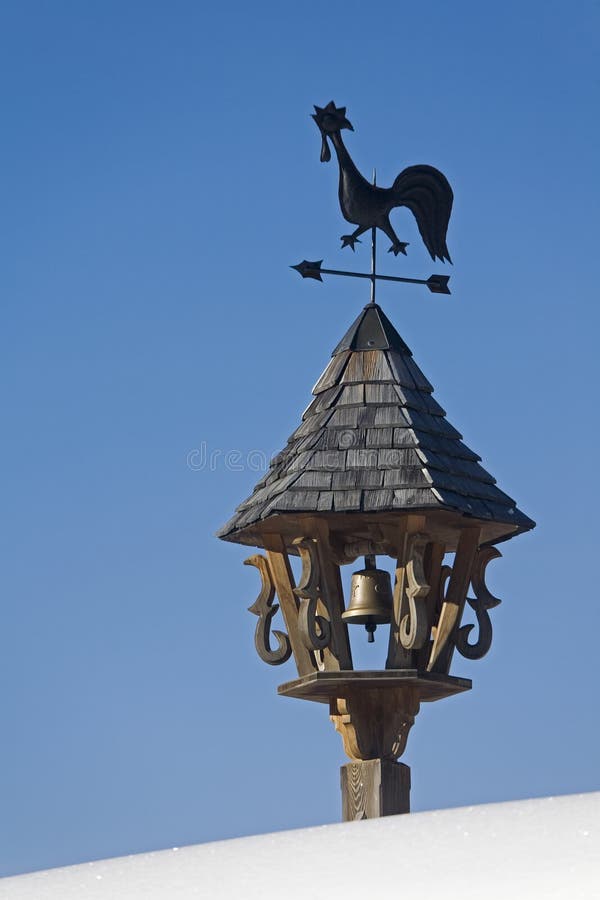 Weerhaan stock afbeelding. Image of gebouw, klok, toren - 14314241