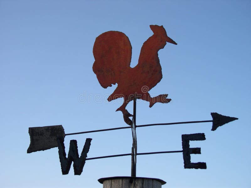 Weerhaan stock afbeelding. Image of punt, blazen, meteorologie - 777221