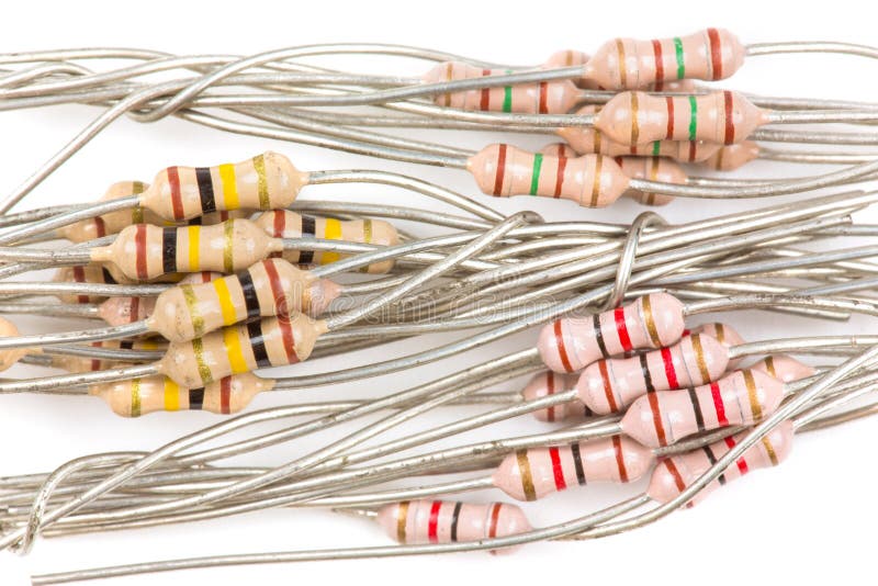 Weerstands Passieve Eind Elektrocomponent Twee Voor Elektrische ...