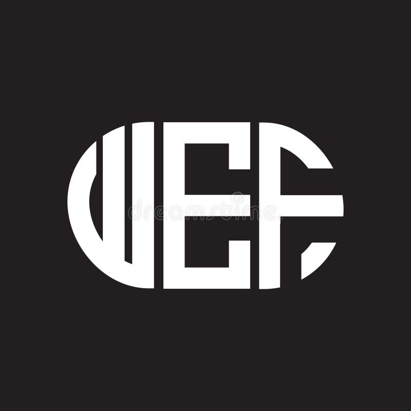 WEF Letter Logo Design. WEF Monogram Initials Letter Logo Concept Stock ...