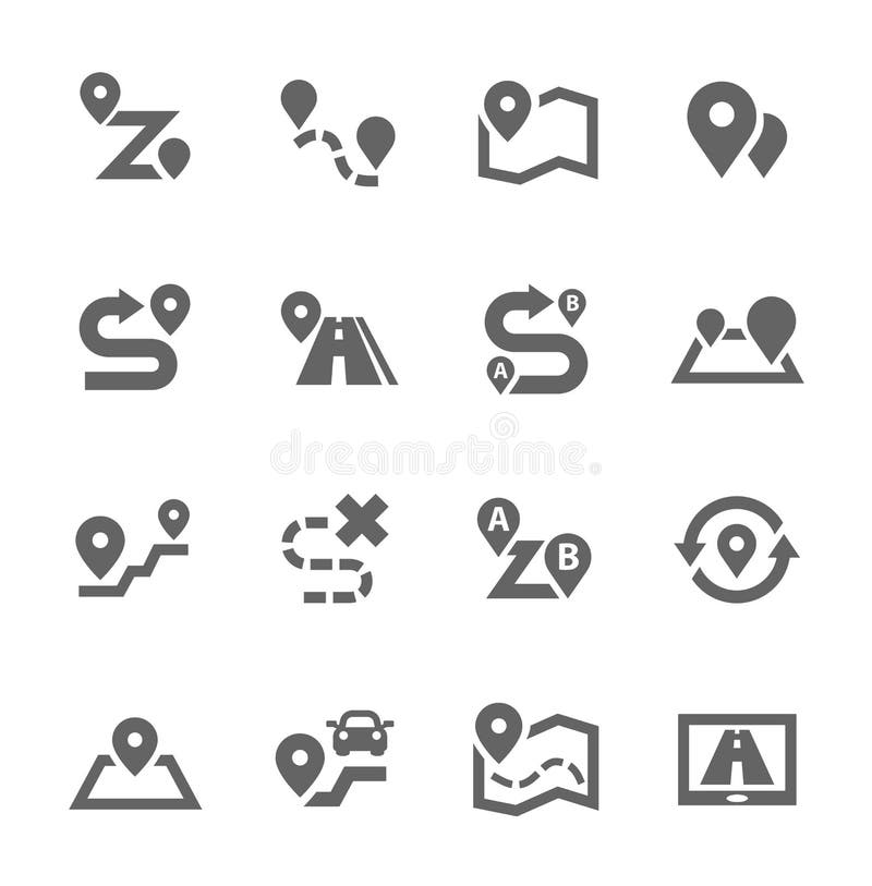 Weg-Ikonen vektor abbildung. Illustration von pfad, beweglich - 40857902