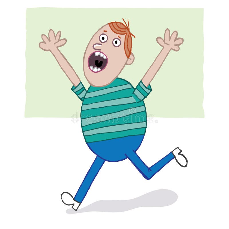 Weg laufen vektor abbildung. Illustration von furcht - 27611908