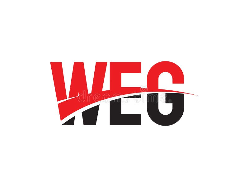 WEG Letter Initial Logo Design Vector Illustration Stock Vector ...