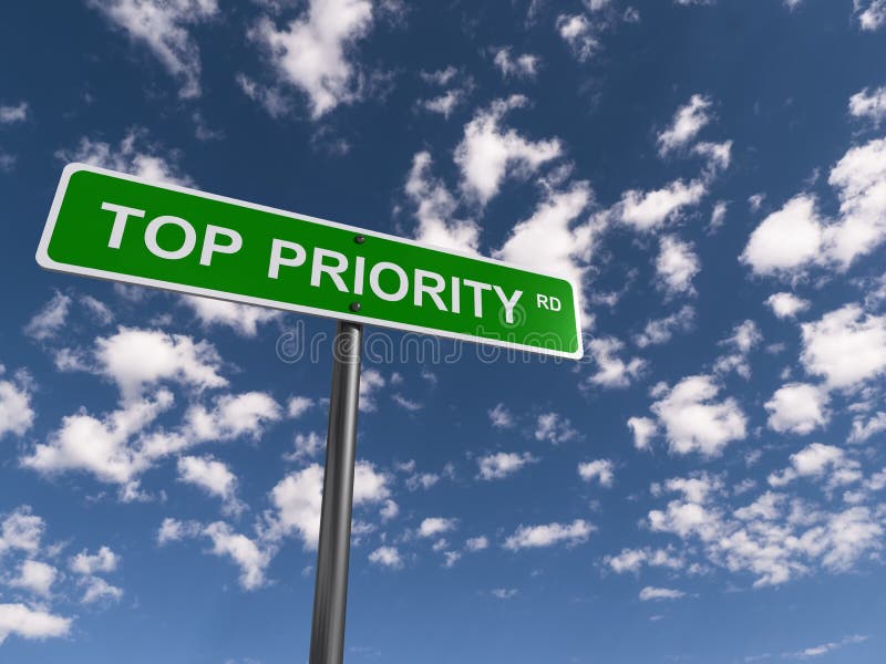 Met hoogste prioriteit stock afbeelding. Afbeelding bestaande uit ...