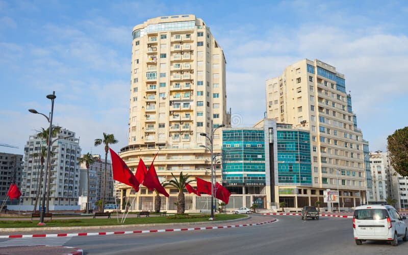 Weg Mohammed VI in Tanger, Marokko Redactionele Stock Foto - Image of ...