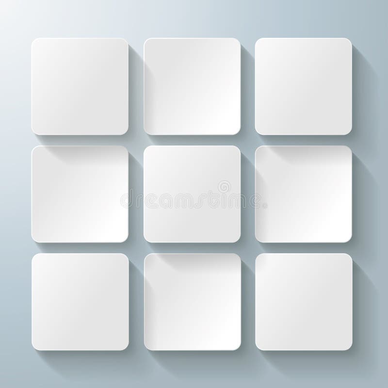 Abstrakte Quadrate 3D stock abbildung. Illustration von muster - 32426339