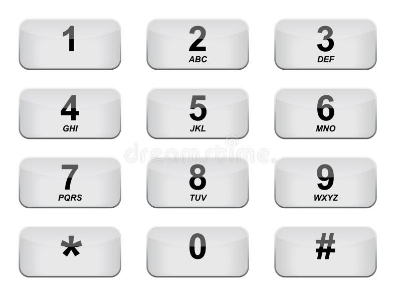 Telefontastaturschnittstelle Stock Abbildung - Illustration von post ...