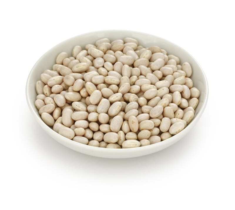 Abgezogene Frische Weiße Cocobohnen Nah Oben Stockfoto - Bild von ...