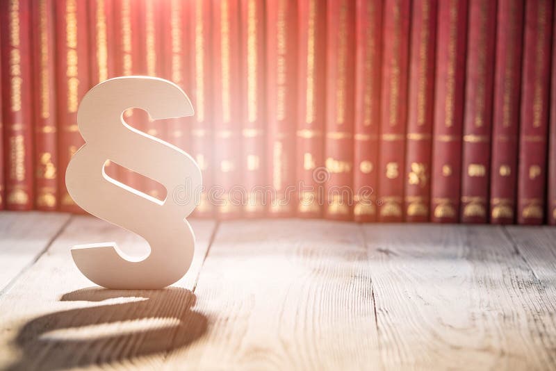 Symbol Des Gesetzes Und Der Gerechtigkeit - Paragraph-/Abschnittzeichen ...