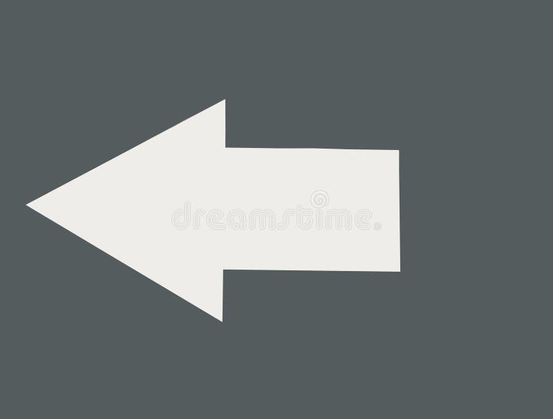 Weißer Pfeil, Der Nach Links Auf Eine Straße Zeigt Stockbild - Bild von ...