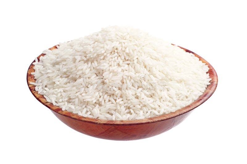Weißer Reis in Einer Schüssel Stockbild - Bild von braun, reis: 38906583