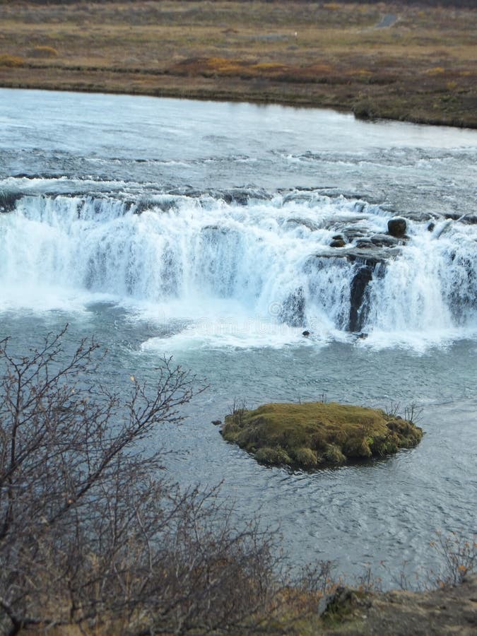 Faxi-Wasserfall Mit Fischtreppe Stockfoto - Bild von fallen, durchlauf ...