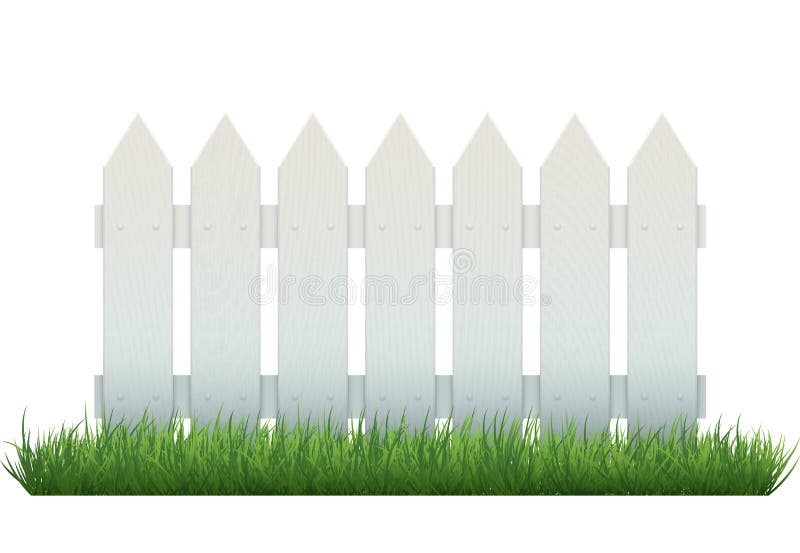 Weißer Zaun vektor abbildung. Illustration von auslegung - 53027876