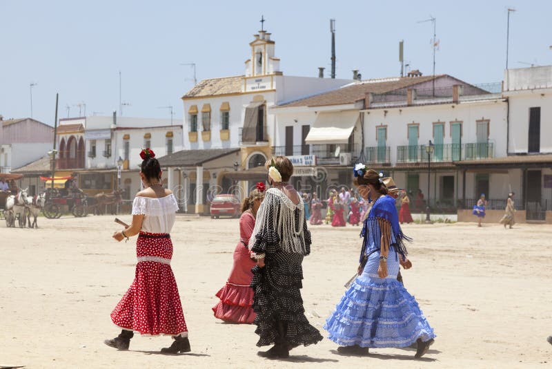 Weibliche Pilger in EL Rocio, Spanien Redaktionelles Foto - Bild von ...