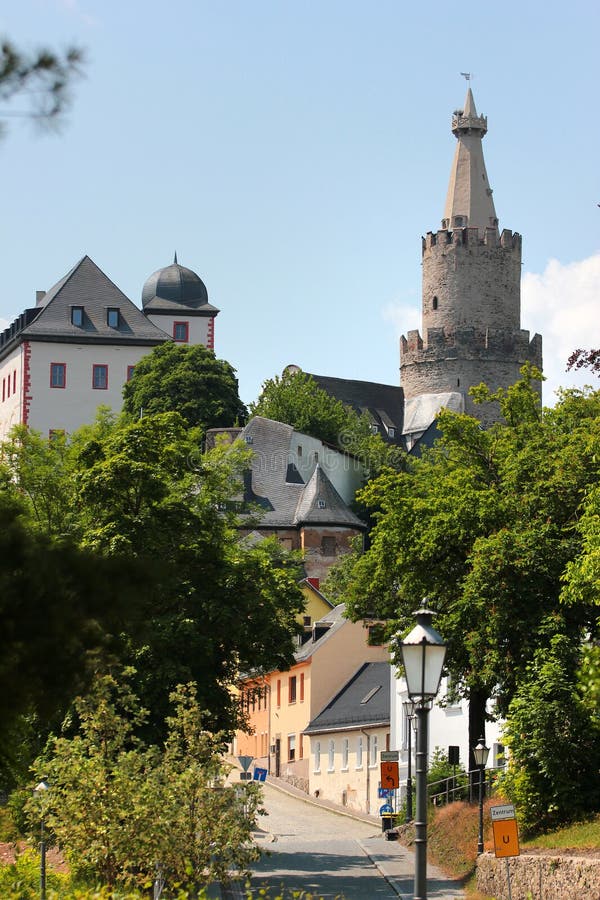 Weida, Germany - June 18, 2023: Osterburg Castle, a Castle in the ...