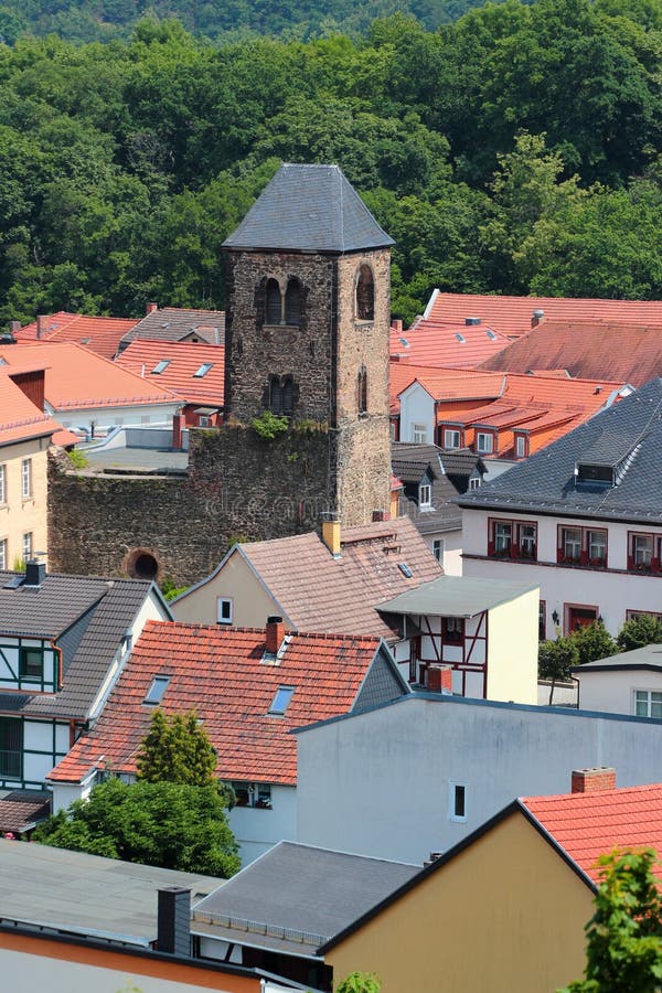 Weida, Germany - June 18, 2023: View of the Town of Weida in the County ...
