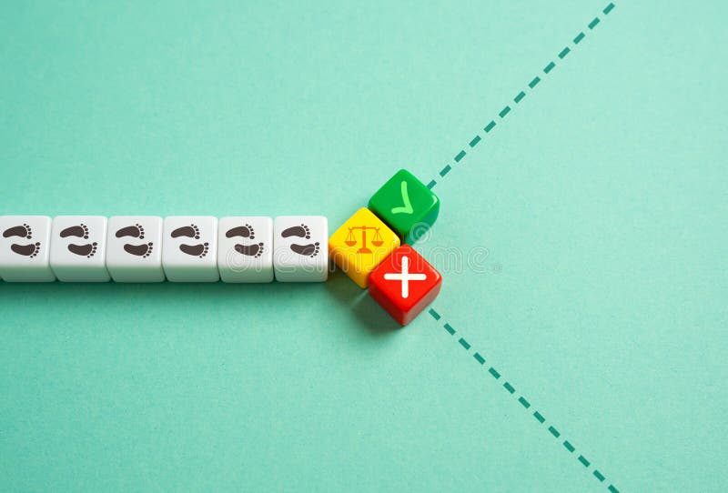 Weigh the Decision Leading in Different Directions. Stock Image - Image ...