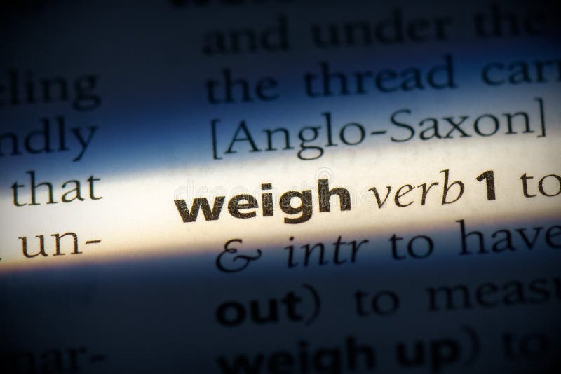 Weigh stock image. Image of weigh, concept, definition - 161574913