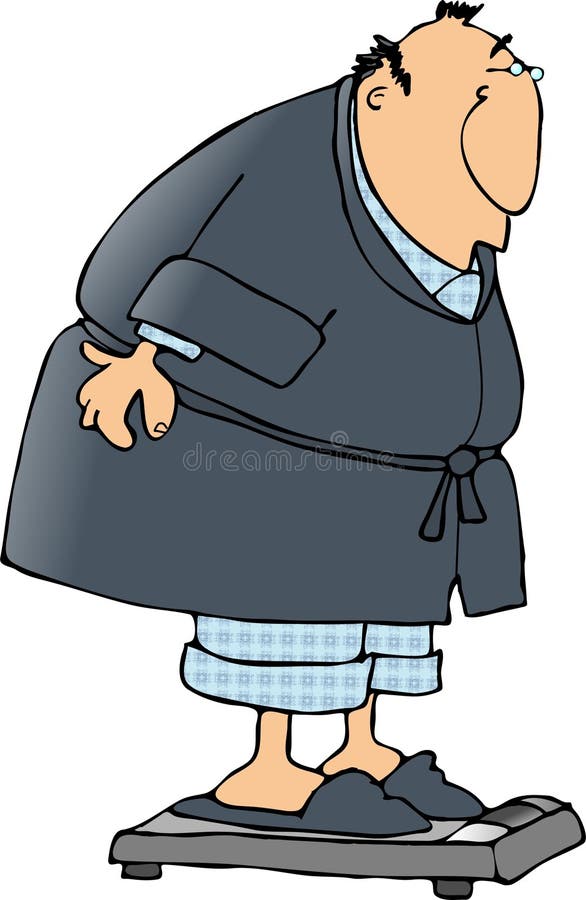 Weighing in stock illustration. Illustration of chubby - 1150055
