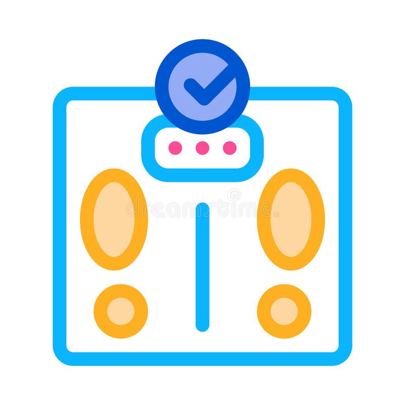 Weighing Device Icon Vector Outline Illustration Stock Vector ...